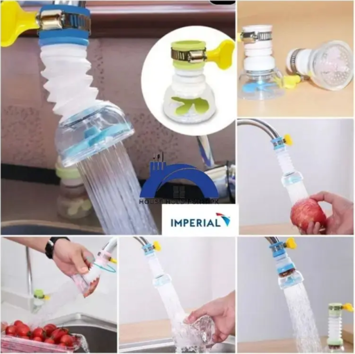 Plastic Fan Kitchen Shower Splash Fan Faucet Water-saving Filter Shower ...