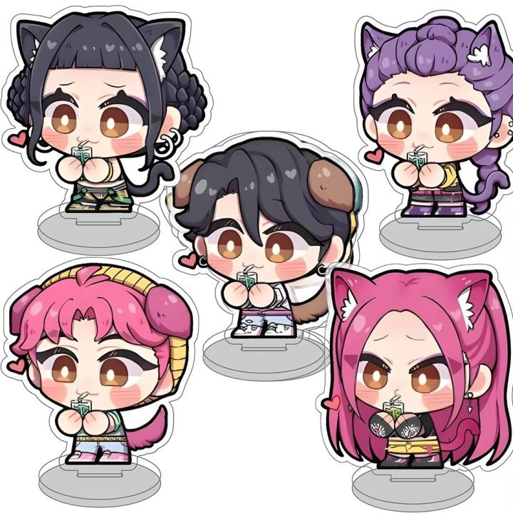 Cute Zoey Rumi Mira KPop Demon Hunters Standing Plates Acrylic Saja ...
