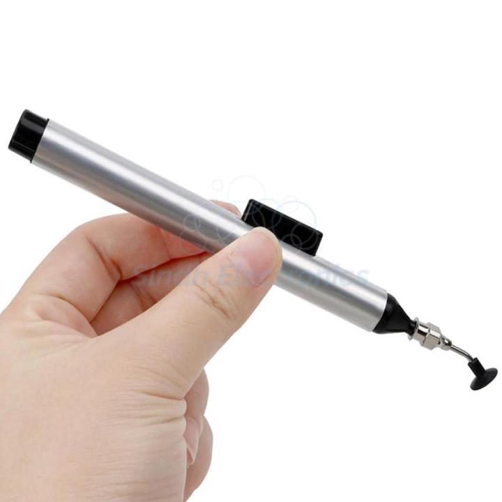 SMD IC Vacuum Sucking Pen Picker Easy Hand Pick Tool 3 Suction Headers ...
