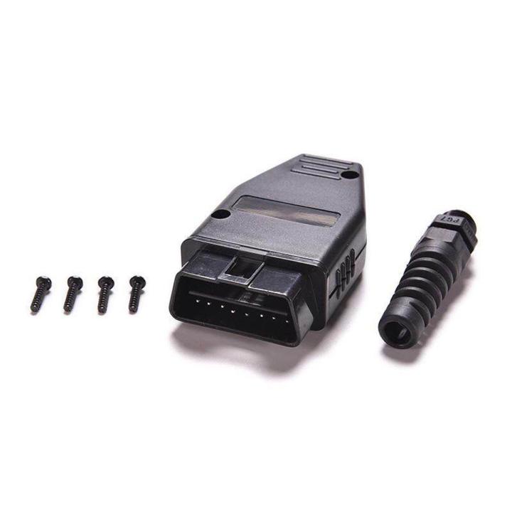 OBD2 Connector OBDII 16 Pin Adaptor OBD II Plug Connectors Male OBD ...