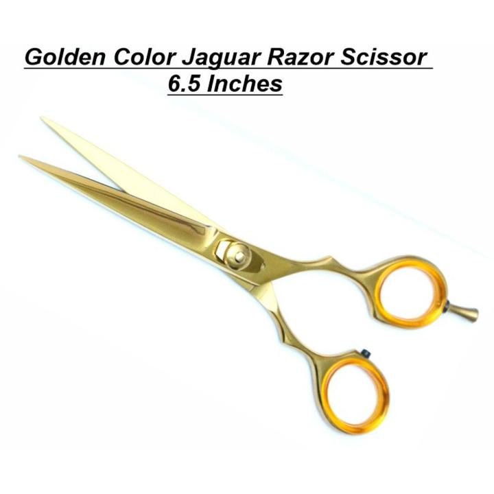 Golden Barber scissor 6.5" for hair cutting Barber Hairdressing Scissor ...