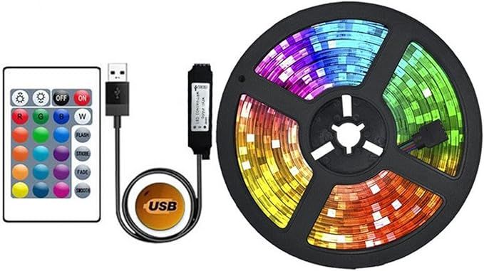 RGB Led Lights for Bedroom, 15 Feet Led Strip Lights RGB LED Strip ...