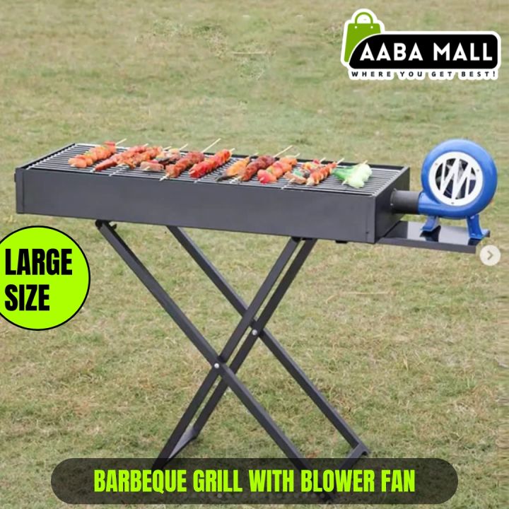 BAR B QUE GRILL WITH MANUAL BLOWER GRILL Barbecue Grill, BBQ / BAR B Q Portable Grill | Daraz.pk