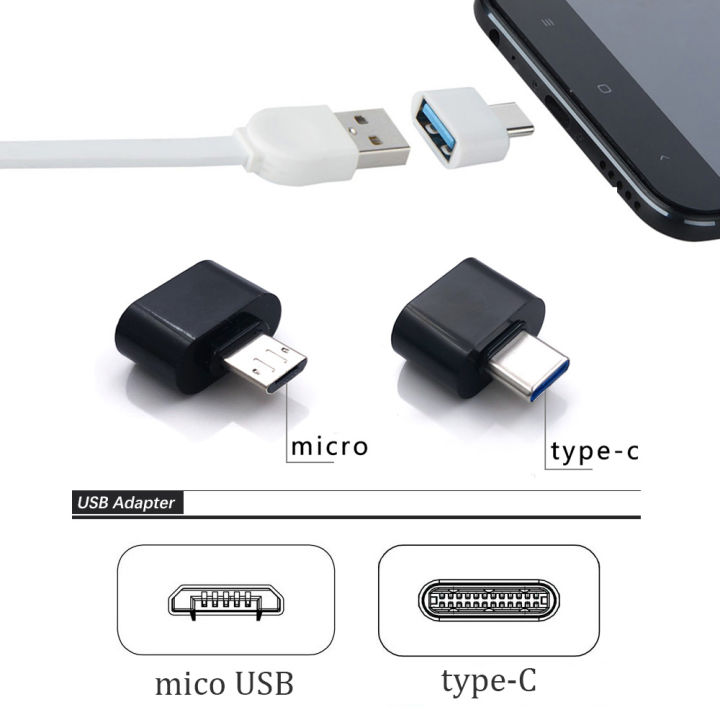 Universal USB Type C Adapter Mini OTG Micro USB To USB Converter For ...