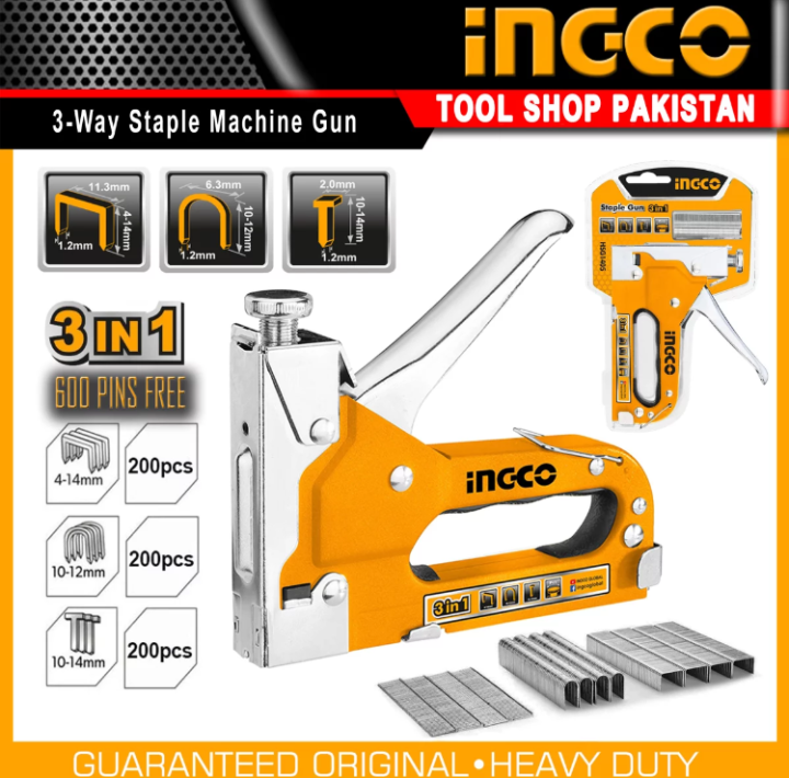 Handy Staple 3 in 1 Heavy Duty Steel Body Material with 3 types Extra ...