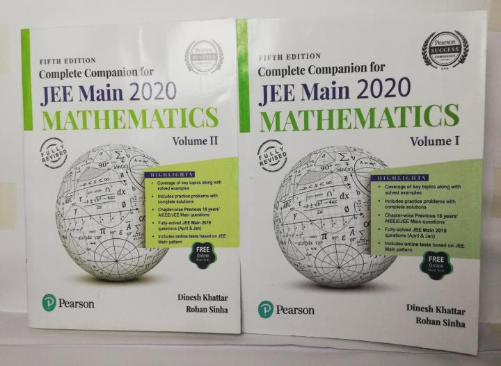 Complete Companion For Jee Main 2020 Mathematics Volume 1 & 2 BY Dinesh ...