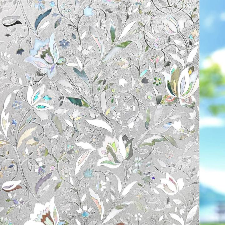 New Frosted Window Privacy Film Removable UV Blocking Glass Window Film ...