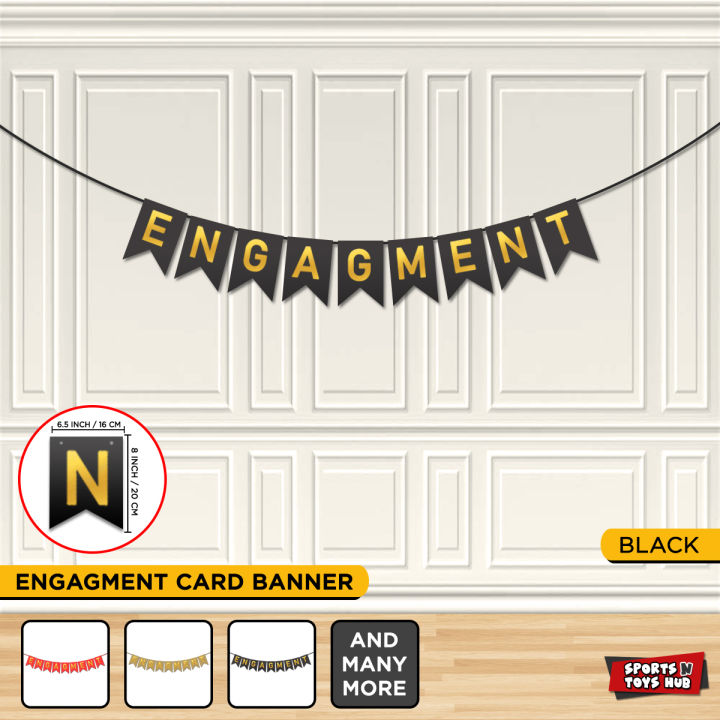 Engagement Nikkah Mubarak Congratulations Hanging Banners Collection ...