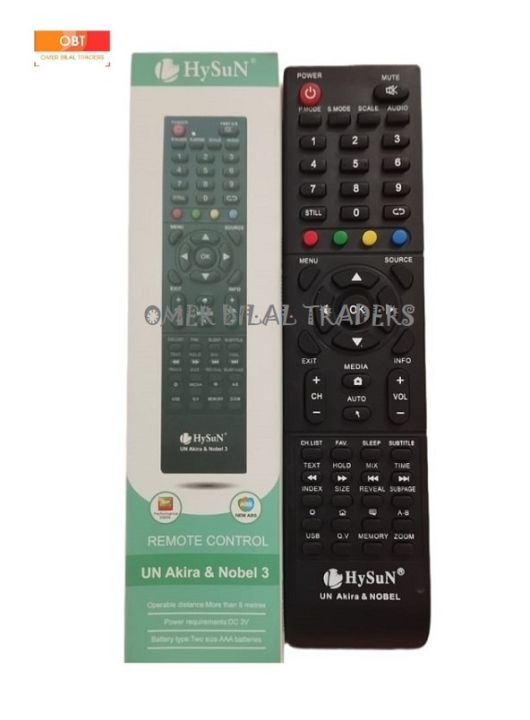 Akira & Nobel LED & LCD TV Remote | Daraz.pk