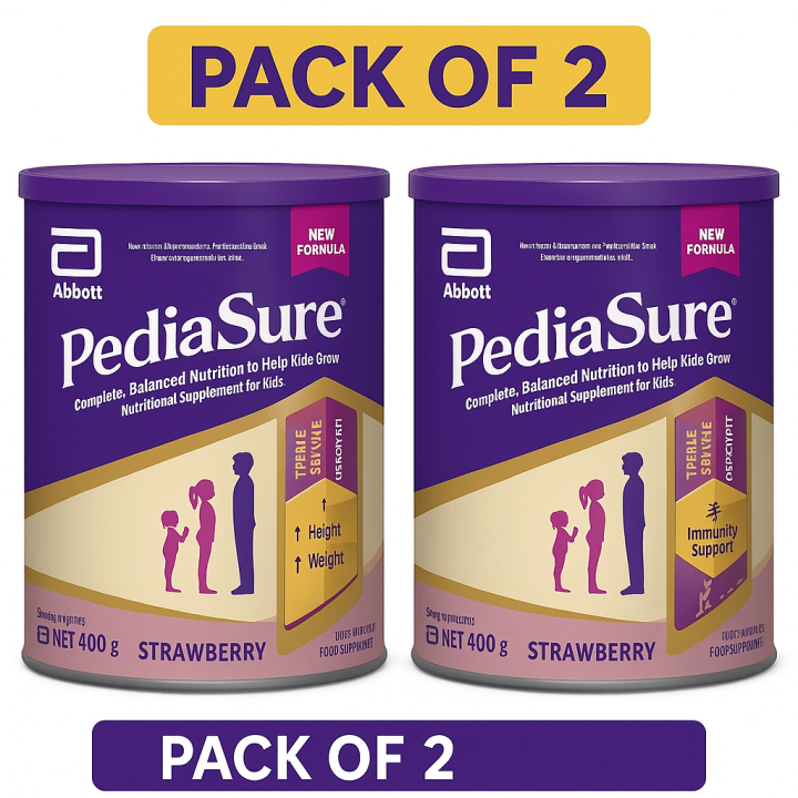 PEDIASURE NUTRI KIDS STRAWBERRY TIN 400g | Twin Pack | Promotes Healthy ...