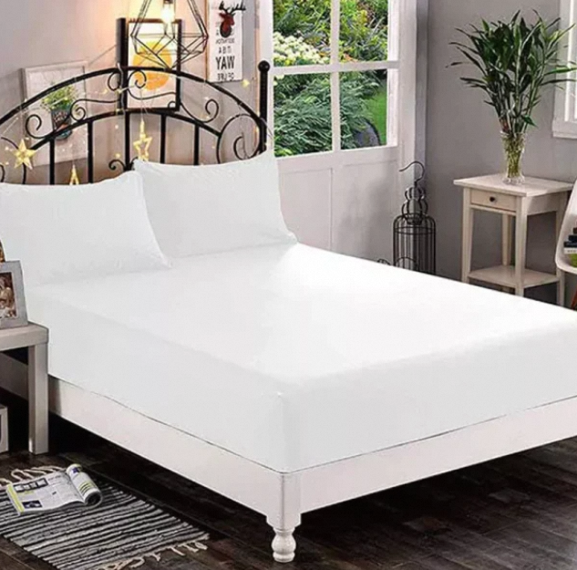 Jersey Fitted Sheet With Pillow Covers – 100% Cotton Stretchable Bed ...