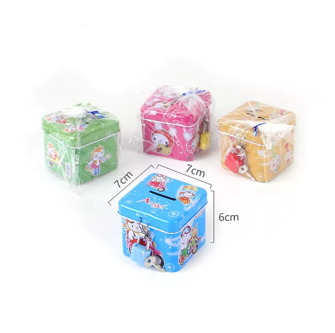Cute Cartoon Piggi Bank Safe Money Box With Lock Key | Daraz.pk