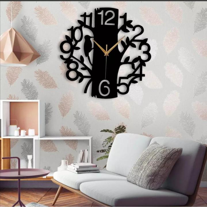 Tree design 12x12 inches clock-large wooden 3D tree clock-stylishclock ...