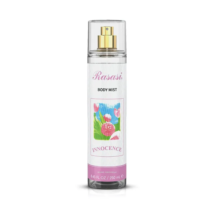 Rasasi Innocence Body Mist For Women Long Lasting Soft Floral Body ...