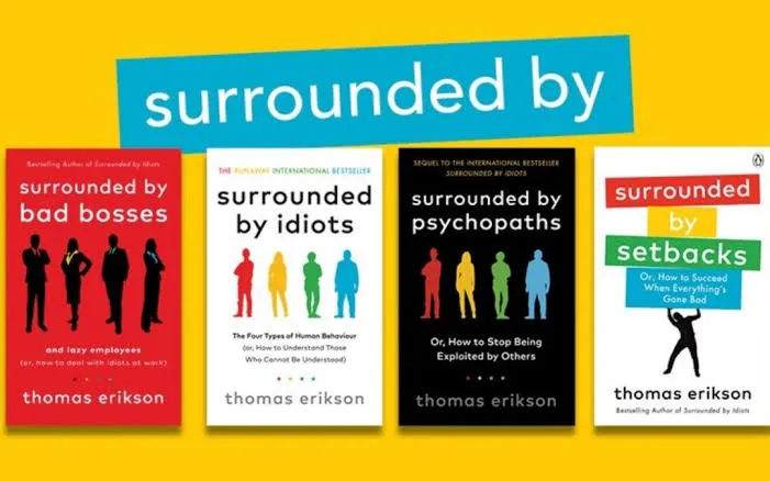 4 Books Set By Thomas Erikson Surrounded By Idiots,by Psychopaths,by ...