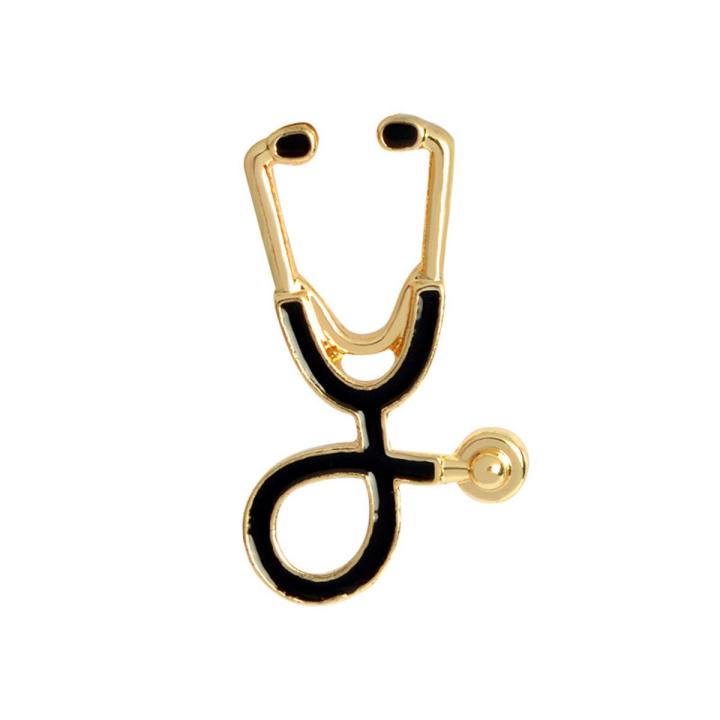 Enamel Stethoscope Doctor Nurse Brooches Pin Coat Lapel Badge Medical ...