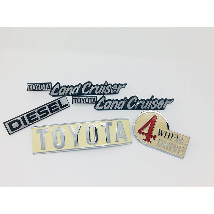 TOYOTA Genuine Land Cruiser FJ40 BJ40 40 Series Emblem Plate Set 1969 ...