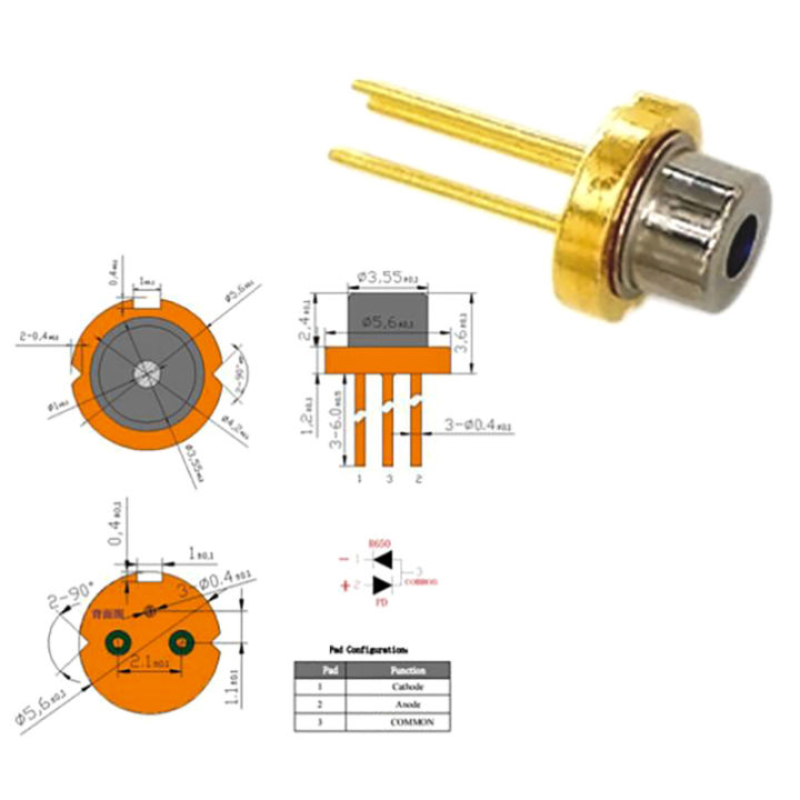 【Big-promotion】 High Power Diode Red Head Burning Infrared Diode Module ...