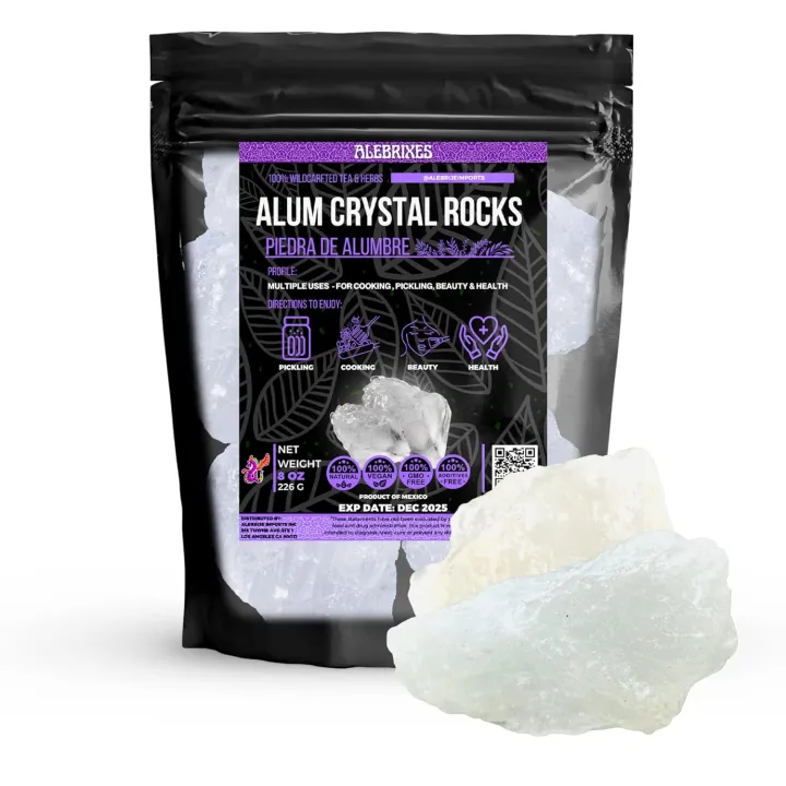 Alebrixes | Alum Stone Rocks| 250g White Alum Crystal Blocks | Piedra ...