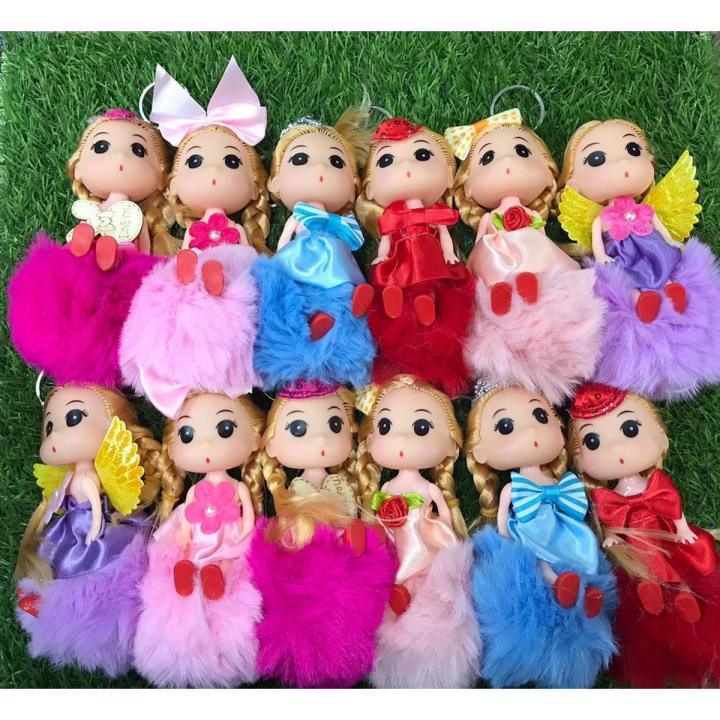 Doll Key Chain (Pack Of 12-PCS) - Multi Styles Doll Key chain For Girls ...