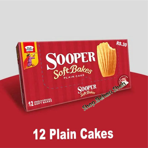 Sooper Soft Bakes Plain Cake (1 box in 12pcs) | Daraz.pk