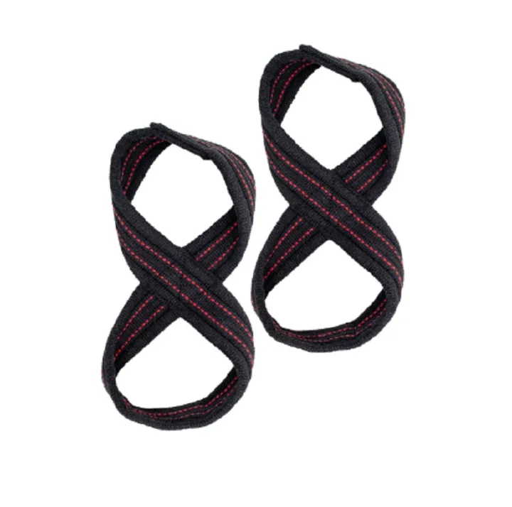 Figure 8 Straps Power lifting strap wrist grip Gym Exercise Figure 8 ...
