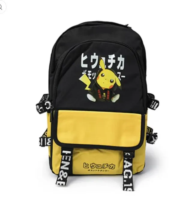 Pikachu Character Large Capacity School and College Bag Backpack for ...