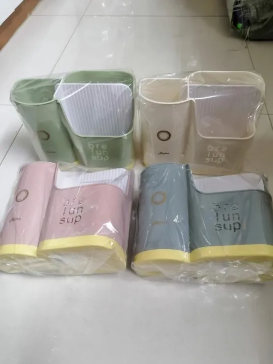 3 SECTION PLASTIC CUTLERY STAND / COSMETICS/ REMOTE & MULTI-PURPOSE ...