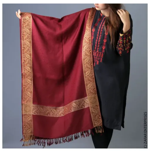 4 Border Kashmiri Winter Stoler For Girls | Muffler For Women | Daraz.pk