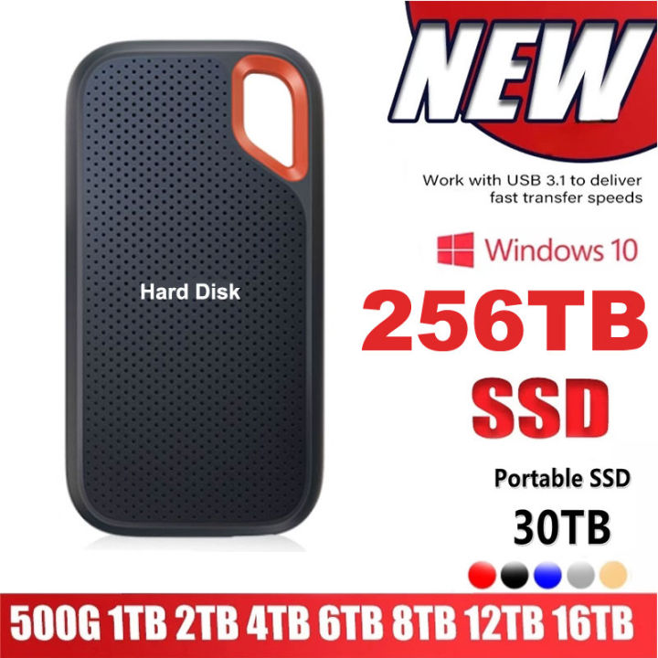 E60 New High-speed 1TB Hard Drive USB3.1 SSD Portable Drive SSD 2TB Original Hard Disk External ...