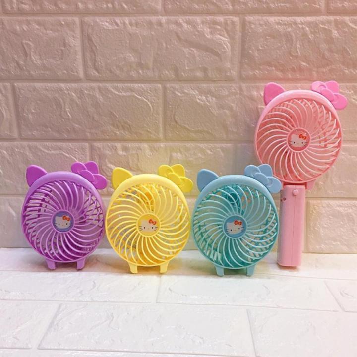 Effective cooling hello kitty mini fan chargeable | Daraz.pk