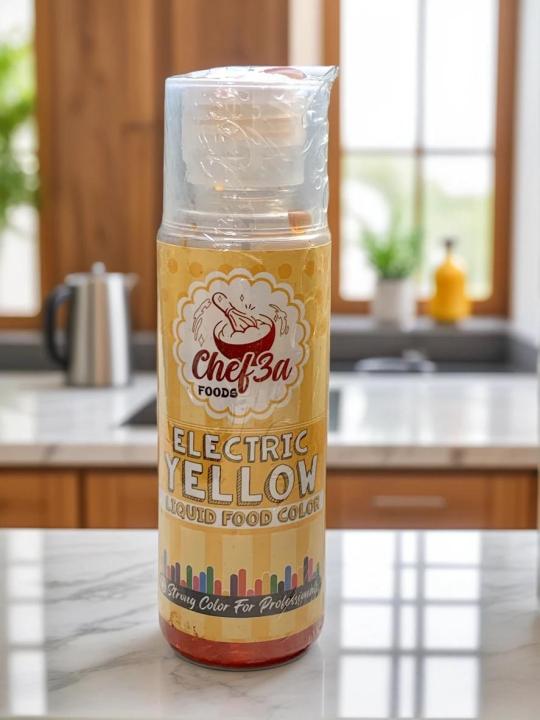 Chef 3A Foods Liquid Food Color Electric Yellow 120ML Bottle | Daraz.pk