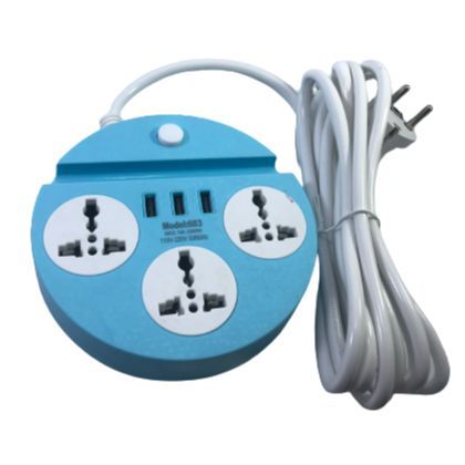 Universal Extension Board 3 Power Socket + 3 Usb Plug For Mobile ...