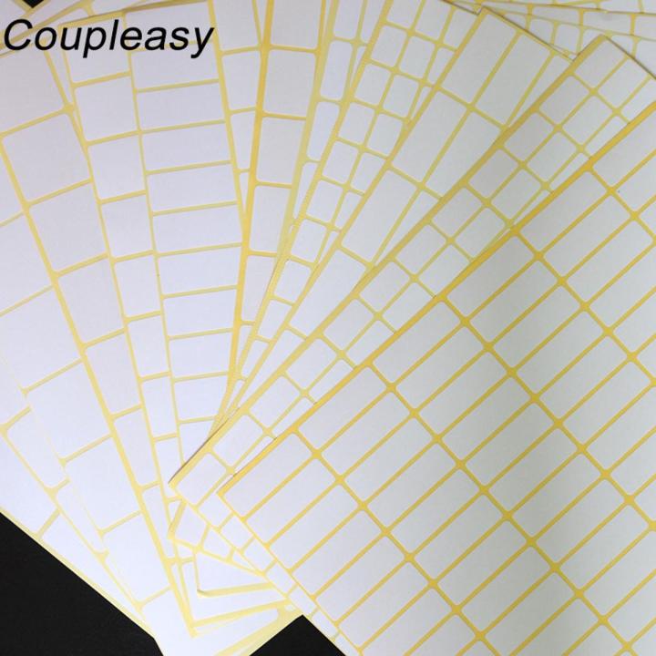15 Sheets 24 Sizes White Blank Paper Label Self Adhesive Sticker Labels ...