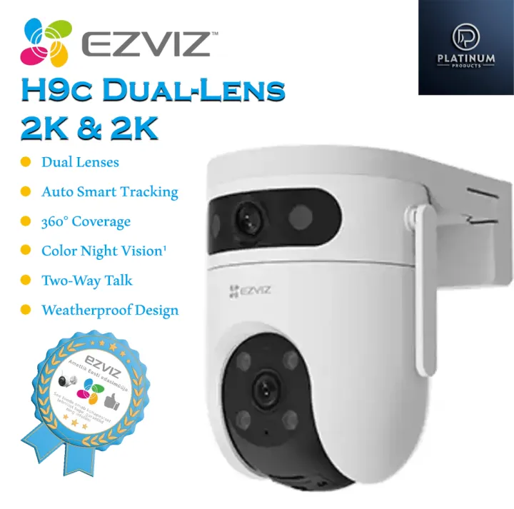 Ezviz H9c Dual Lens 2K+2K Pan & Tilt 360° Out door Wi-Fi Camera Two Way ...