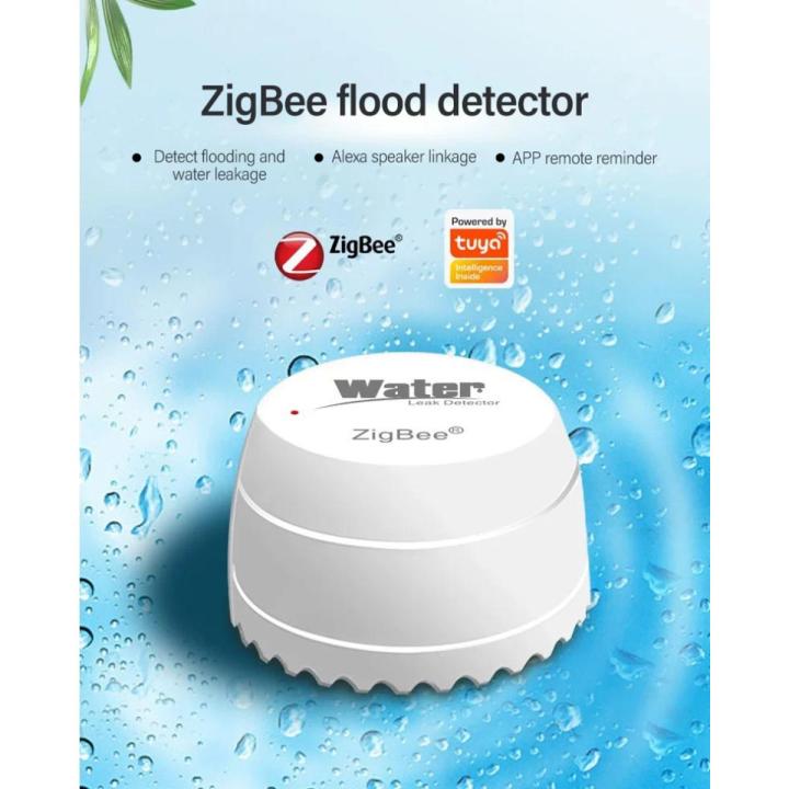 Tuya Zigbee Water Leakage Detector Smart Home Water Flood Sensor Work ...