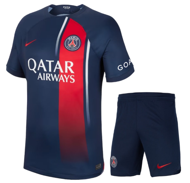 PSG T-shirt and Shorts Football Kit new design 2023/2024 Adults and ...