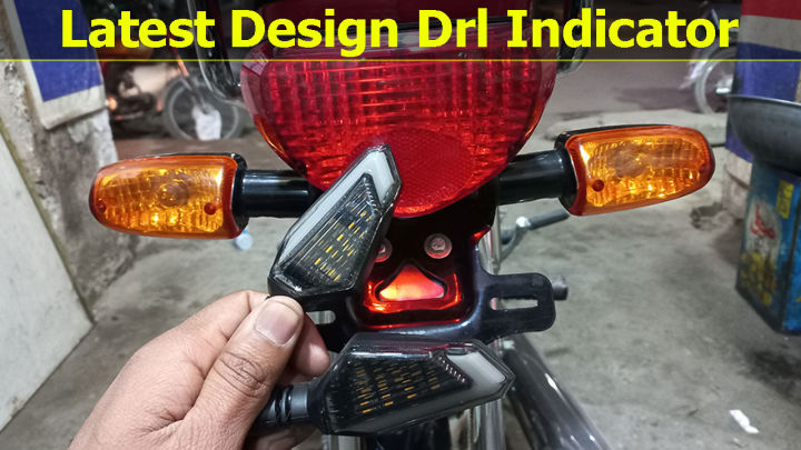 Latest Design LED Drl Indicator For Universal Motorcycle | Daraz.pk