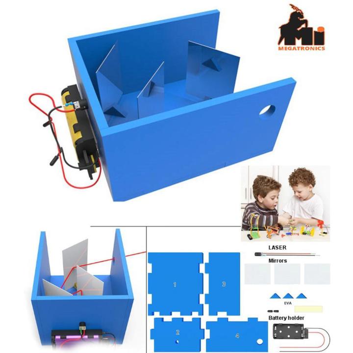 Light reflection school science experiment DIY hand-invented equipment ...