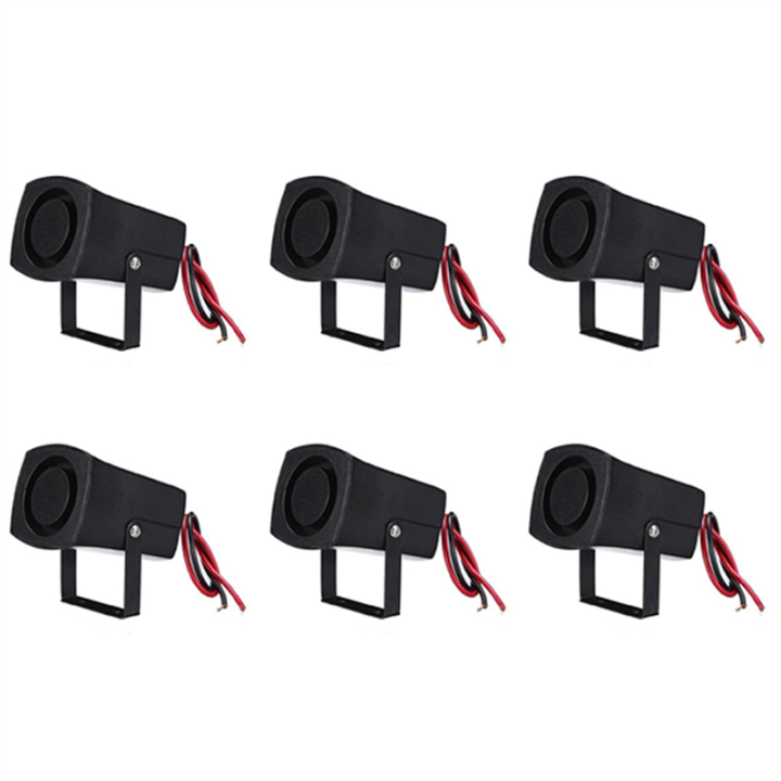 6X 12-24V 6Tones Car Police Fire Alarm Horn System Siren Speaker ...