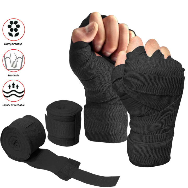Boxing Inner Gloves Elastic - Thumb Wraps Under Wrist Protection MMA ...