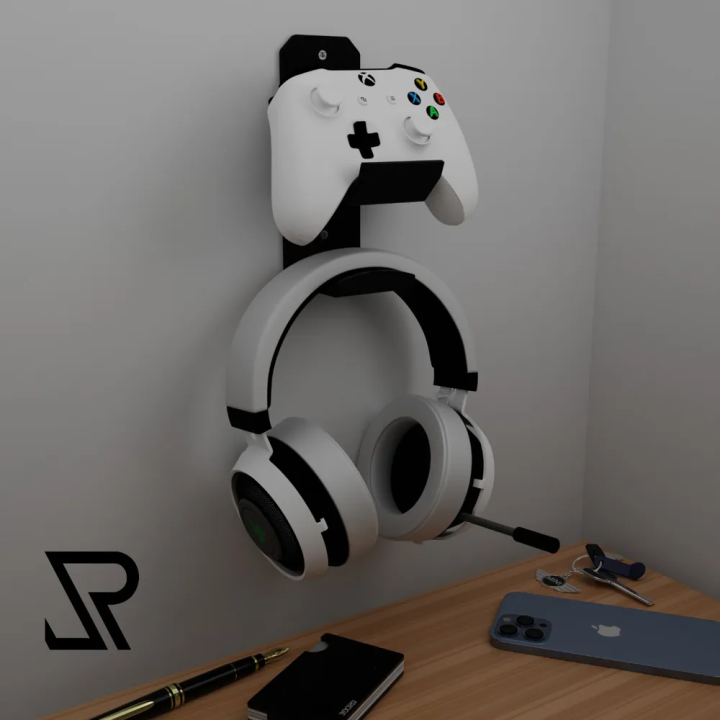 Controller and Headset Wall Mount – Space-Saving Universal Gaming ...