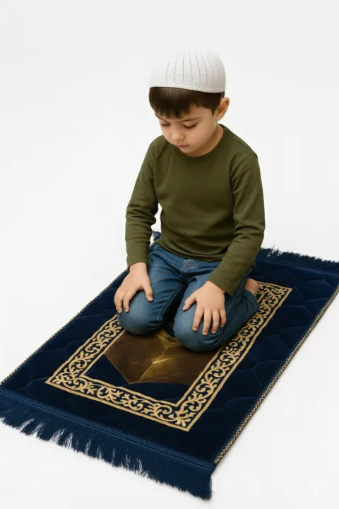 Kids Jai-Namaz 2 to 5 years | Jai Namaz Plush Velvet Prayer Mats ...