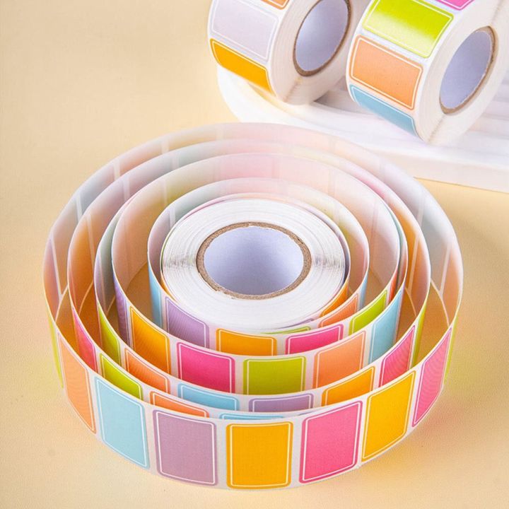 500Pcs/Roll Durable Waterproof Label Stickers Blank Stationery Supplies ...