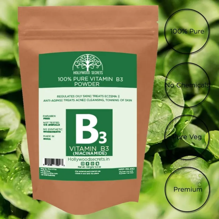 Vitamin B3 Powder Niacinamid Supplements Acne Face 100 Gms | Daraz.pk