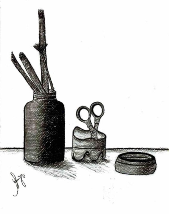 Hand drawn drawing with black raw pencil on paper, fine paper, for ...
