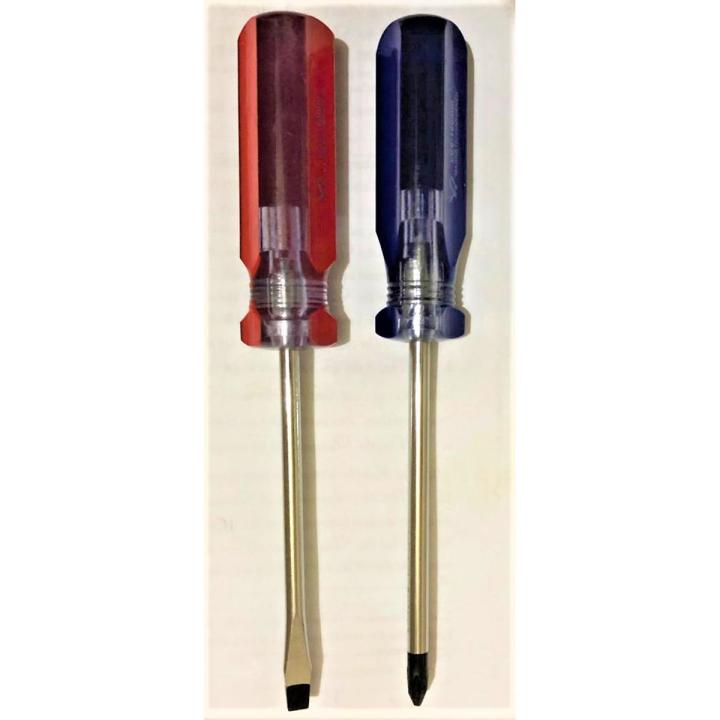 Screw Drivers Pair of 2 (Plus & Minus) 6'' Shaft with Magnetic Tip ...