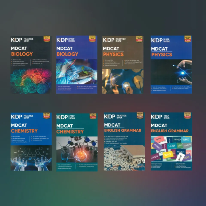 Set of 8 books: Kips MDCAT books 2025 / Kips MDCAT Practice books set 2025 Edition / Kips MDCAT ...