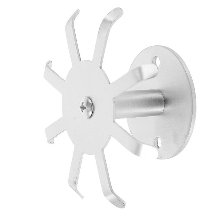 Stainless Steel 8 Hook Rotating Under Cabinet Utensil Hanger for ...