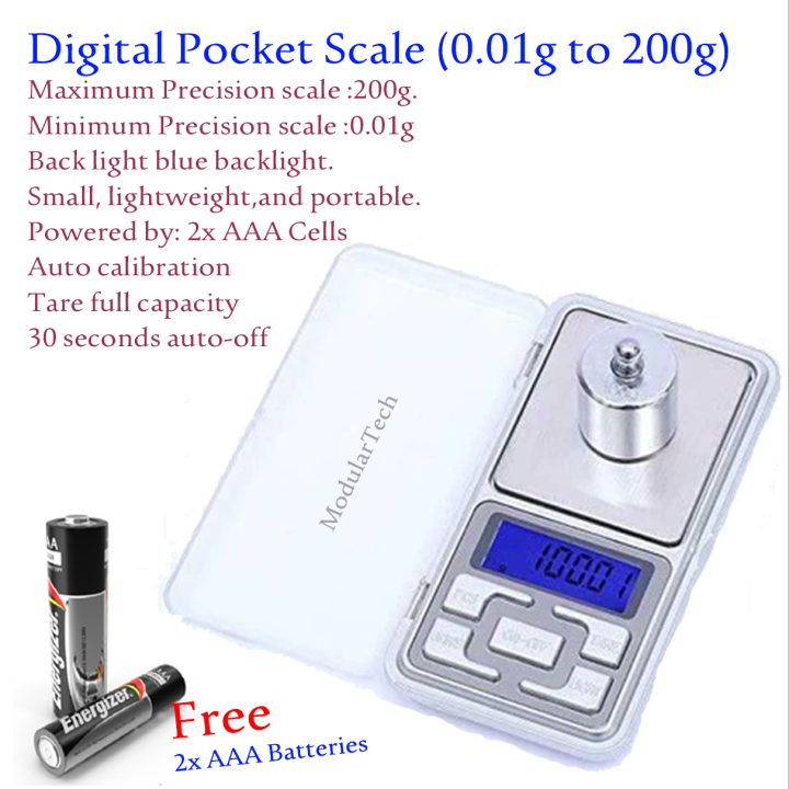 Mini Pocket Scale 0.01g to 200g, Digital Weight Scale, Gold Weighting ...